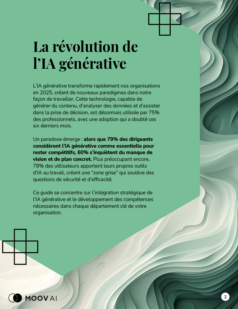 L’IA générative en entreprise : Guide pour développer des compétences